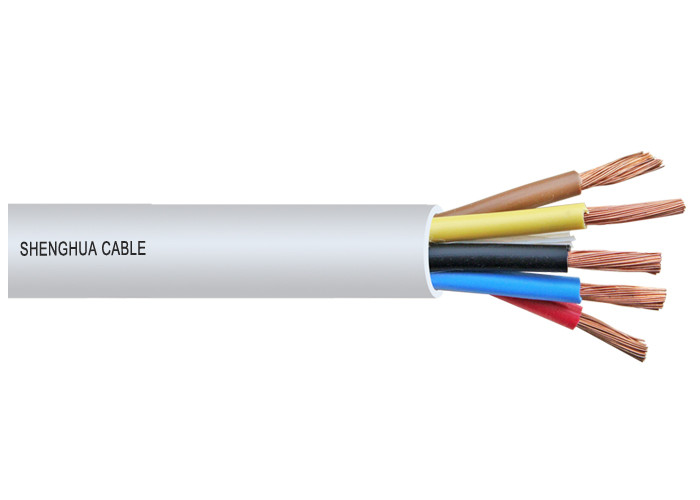 alambre flexible de 3core 2.5m m con el PVC aislado y el cable ...