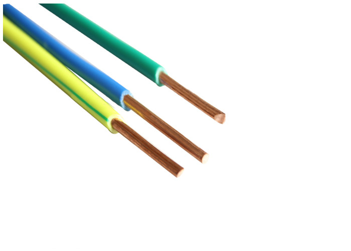 Cable de alambre eléctrico sólido del conductor de cobre con el ...